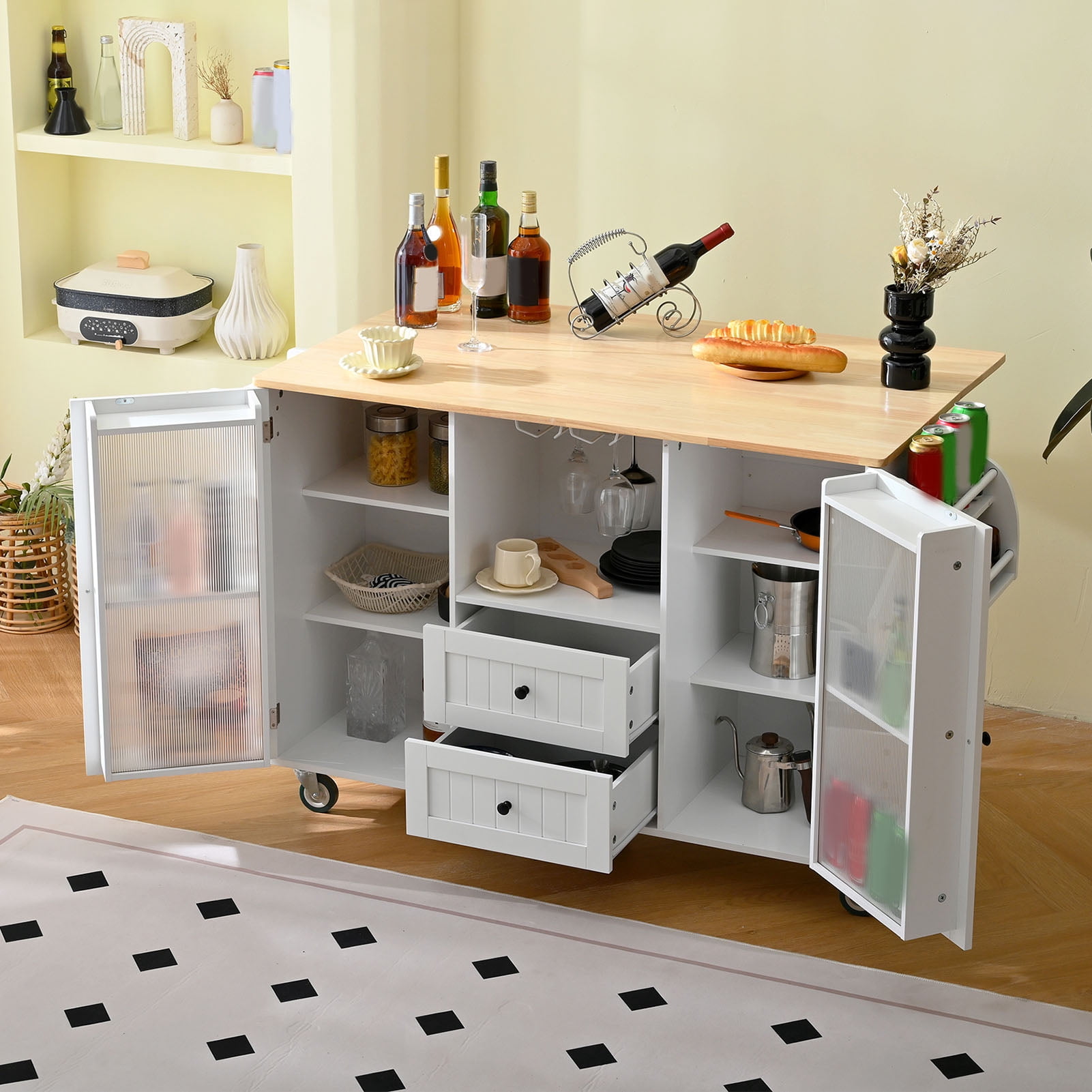 Kitchen Island Kitchen Island With Storage Rolling Kitchen Island ...
