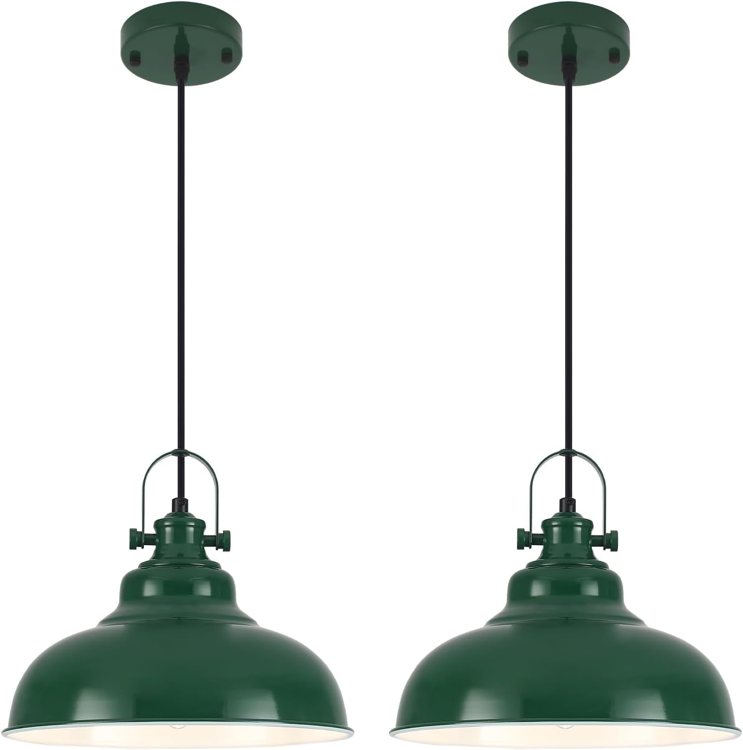 Kitchen Island Pendant Lights, Green Dome Pendant Light, Farmhouse ...