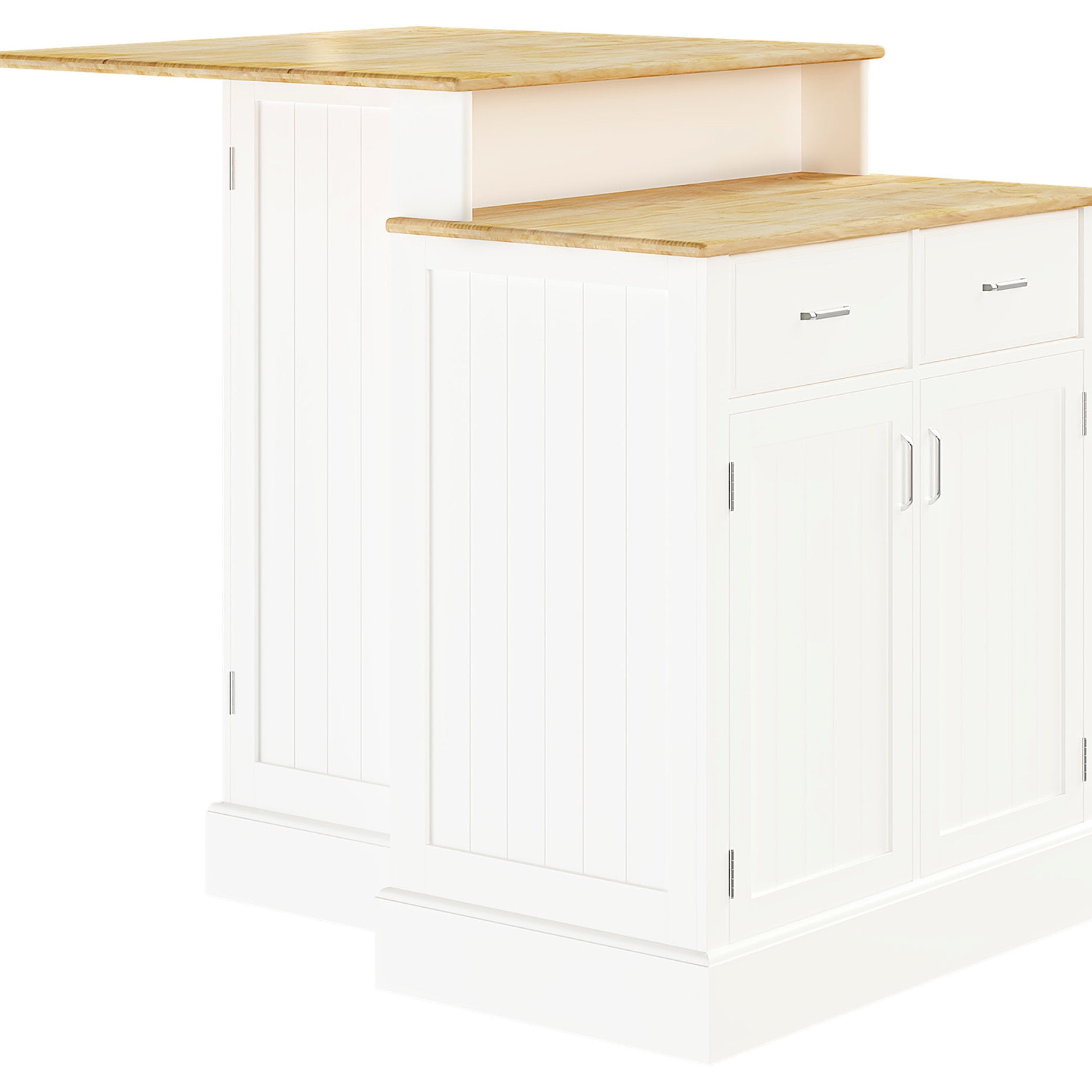 Kitchen Island Unit with Storage | Two - Tiered for Functional Kitchen ...