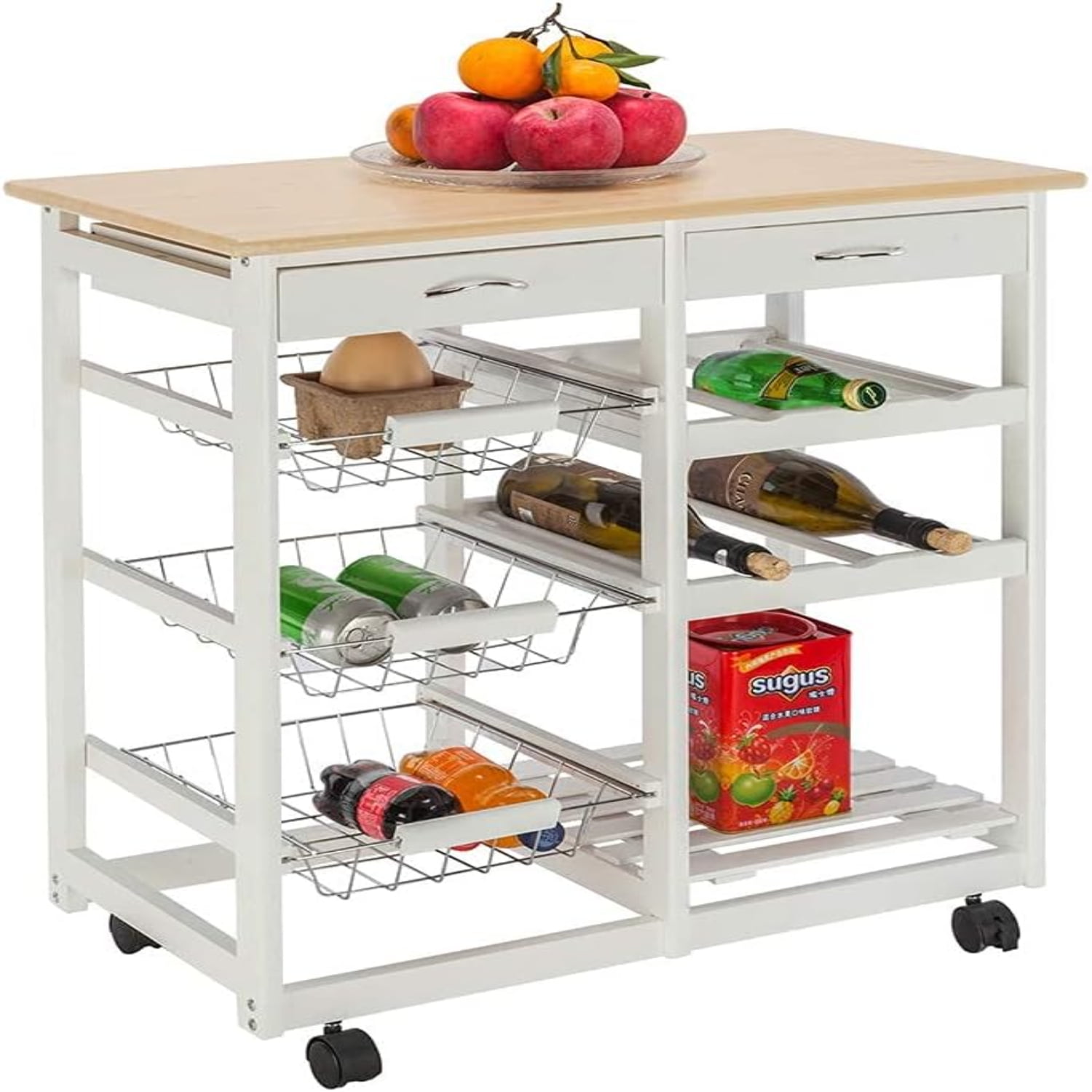 Kitchen Island & carts Kitchen Island with Storage Kitchen Cart with ...
