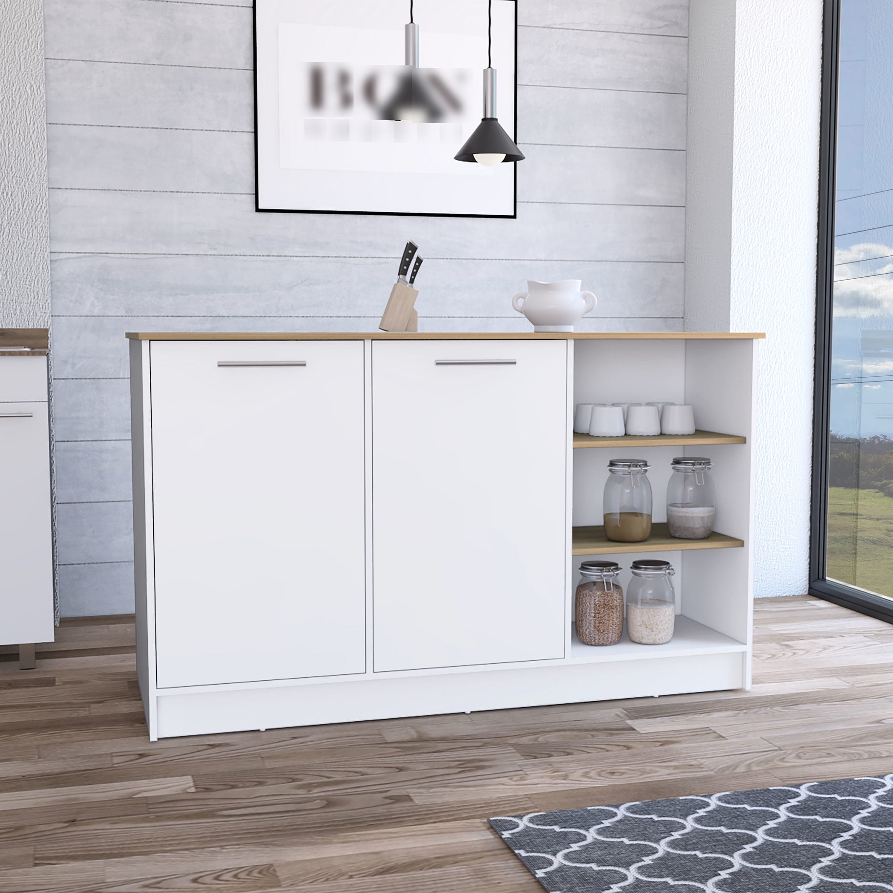 Kitchen Island for Daily Kitchen | Big Surface for Meal and Dining ...