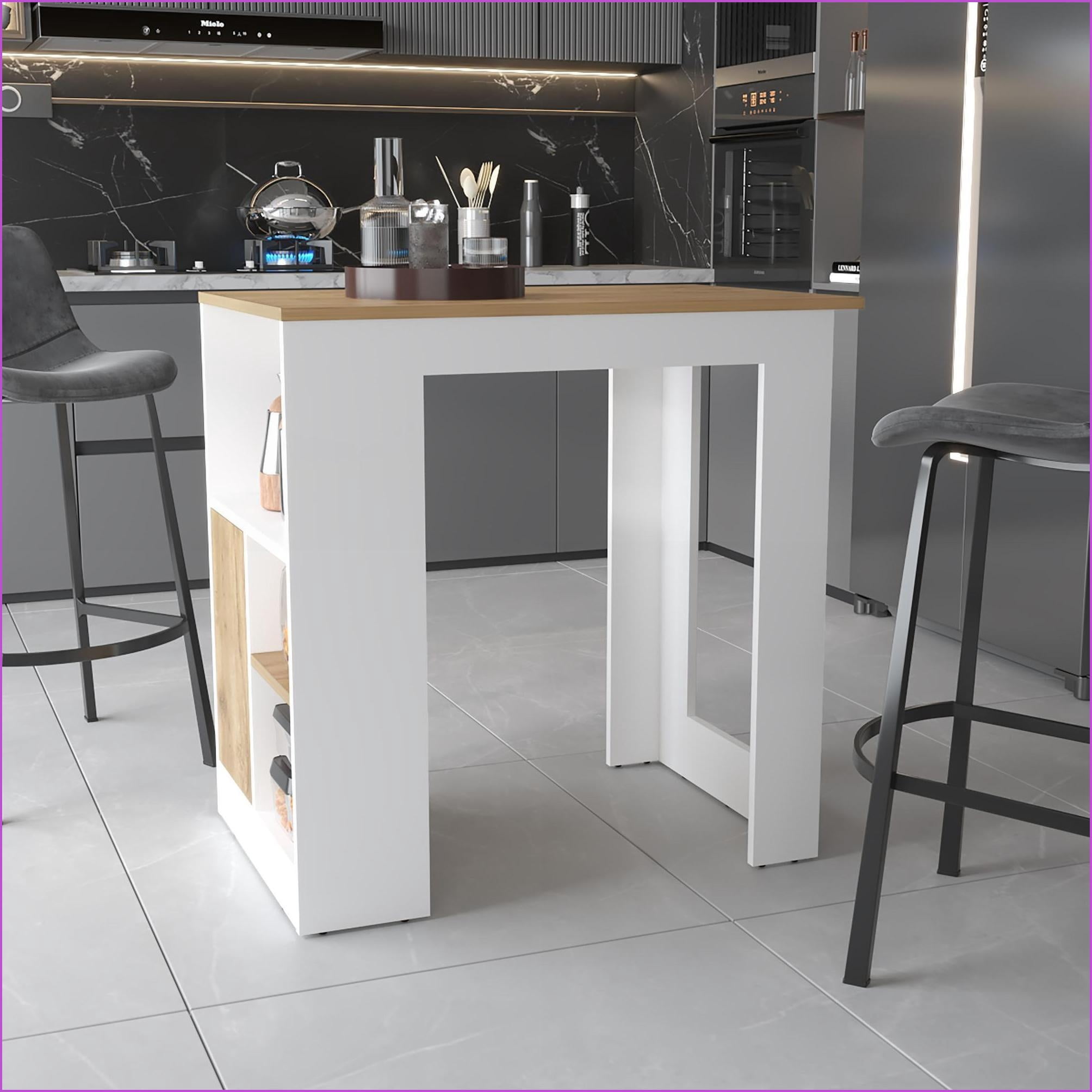 Kitchen Island with Storage, Melamine & Engineered Wood | Modern ...