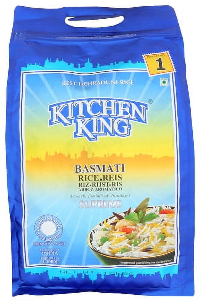 Kitchen King Basmati White Rice Original 10 lb (Pack Of 2) - Walmart.com