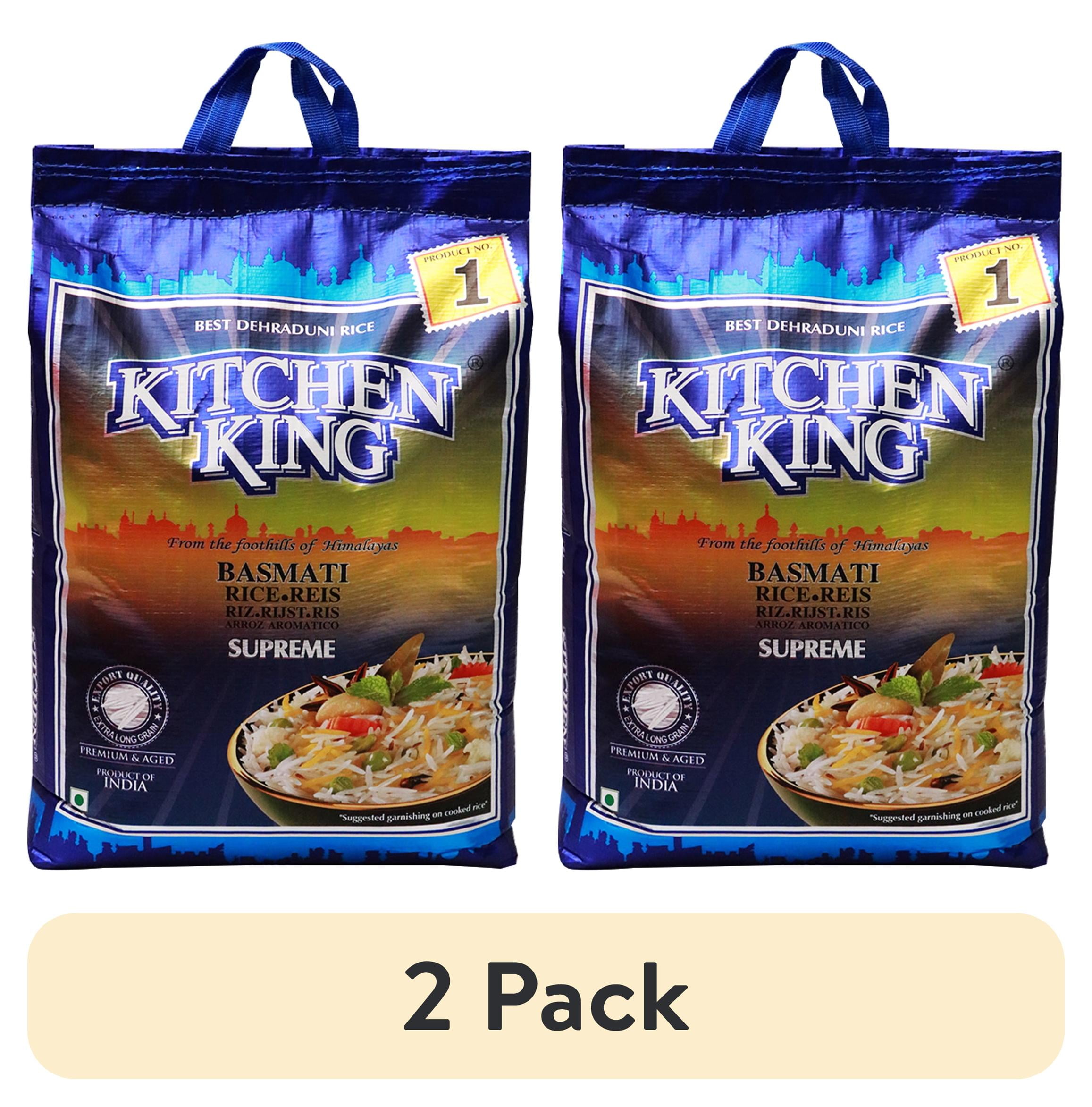 (2 pack) Kitchen King Supreme White Basmati Rice 20Lbs. from Pari Foods ...