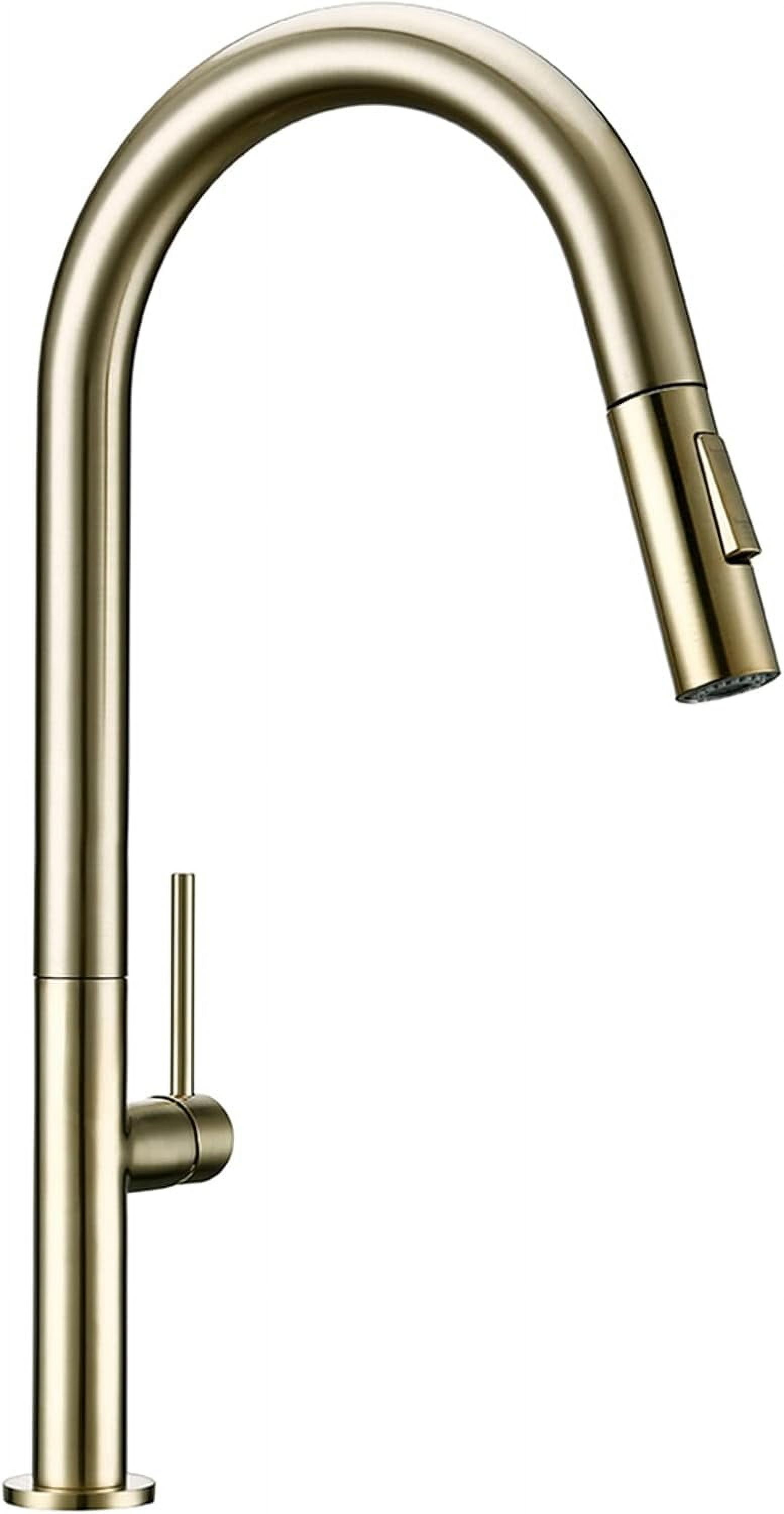 Kitchen Kitchen Faucets with Pull Down Sprayer, Brass Kitchen Sink ...