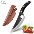 Kitchen Knife 6" Viking Knife with Sheath Forged Handmade Boning Knife ...