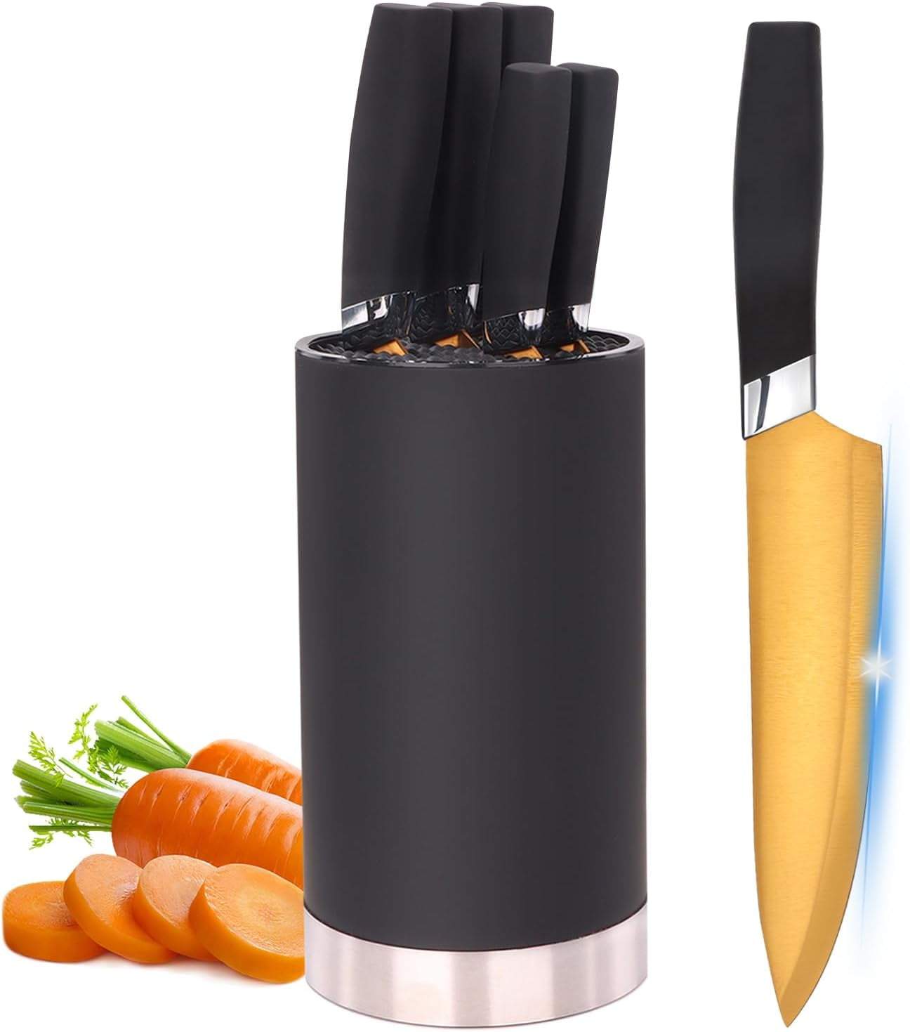 Kitchen Knife Set,6 Pieces Sharp Stainless Steel Chef Knife Set with ...