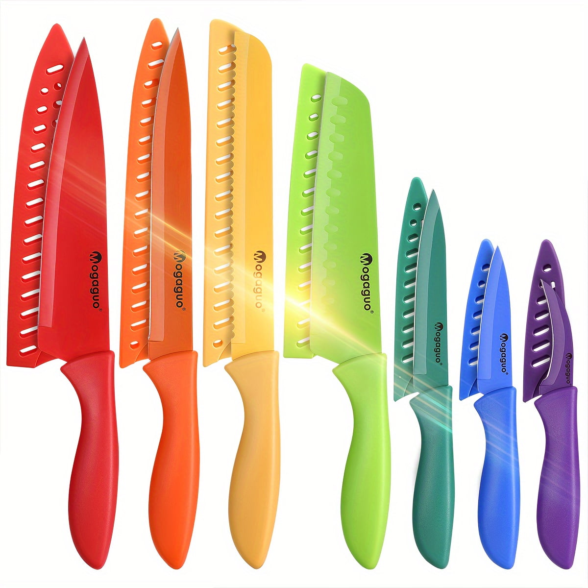 Kitchen Knife Set Dishwasher Safe, Sharp Stainless Steel Knife Set ...