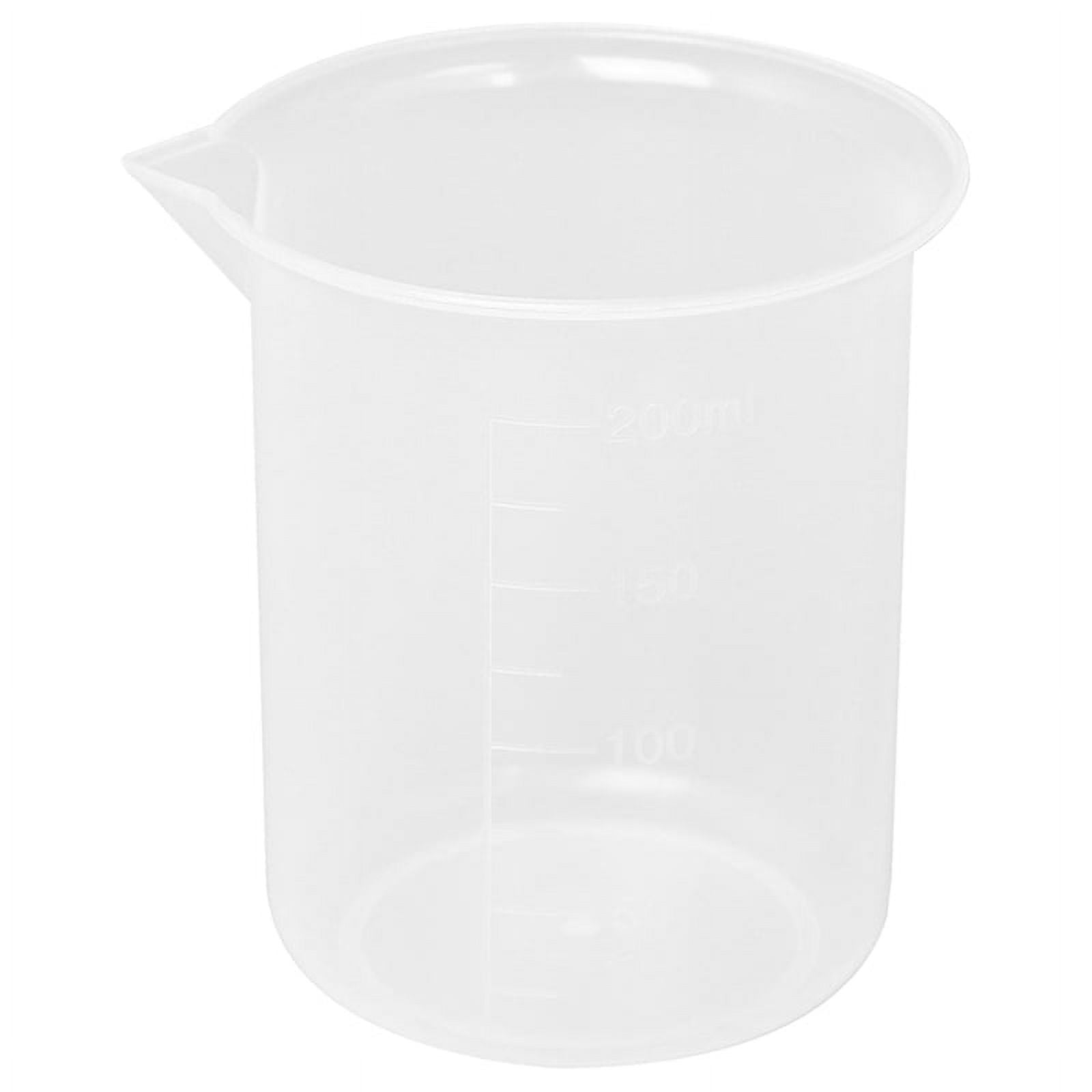 Kitchen Lab Graduated Beaker Clear Plastic Measuring Cup Thicken with ...