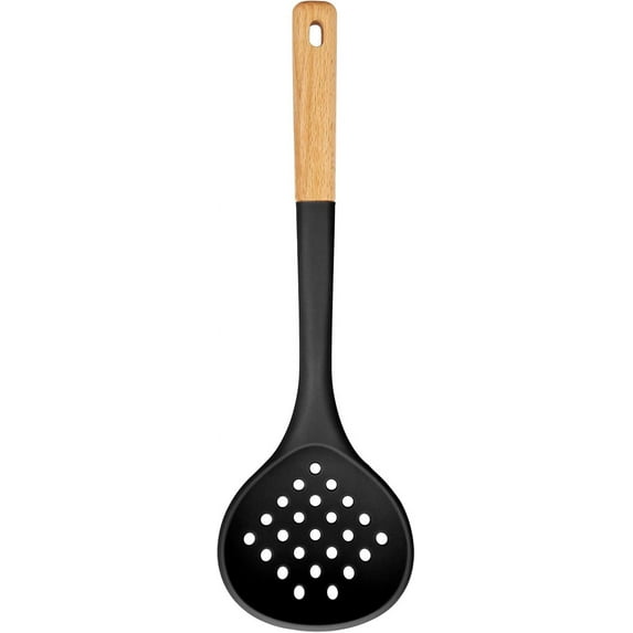 Kitchen Ladle Strainer, Large Slotted Spoon with High Heat Resistant ...