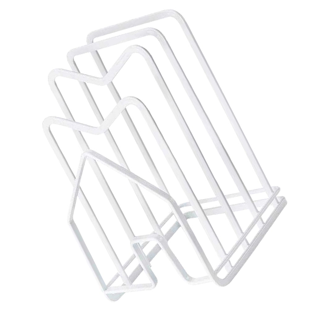 Metal Kitchen Lid Organizer Rack for Pot Lids, Plates, Cutting Boards ...