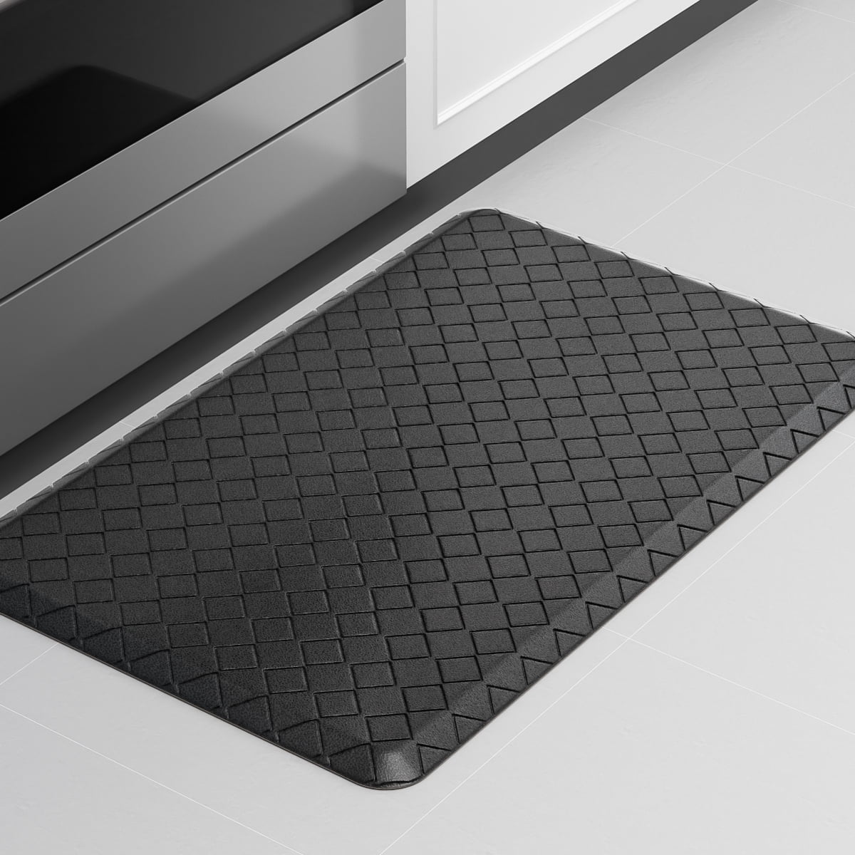 GPED Kitchen Mat,17.3"×29"Cushioned Anti-Fatigue Kitchen Rug ...