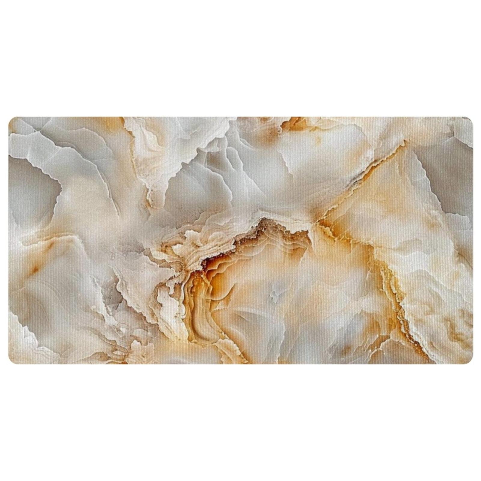 Kitchen Mat Cushioned Anti Fatigue, Colored Art Marble Cushioned ...