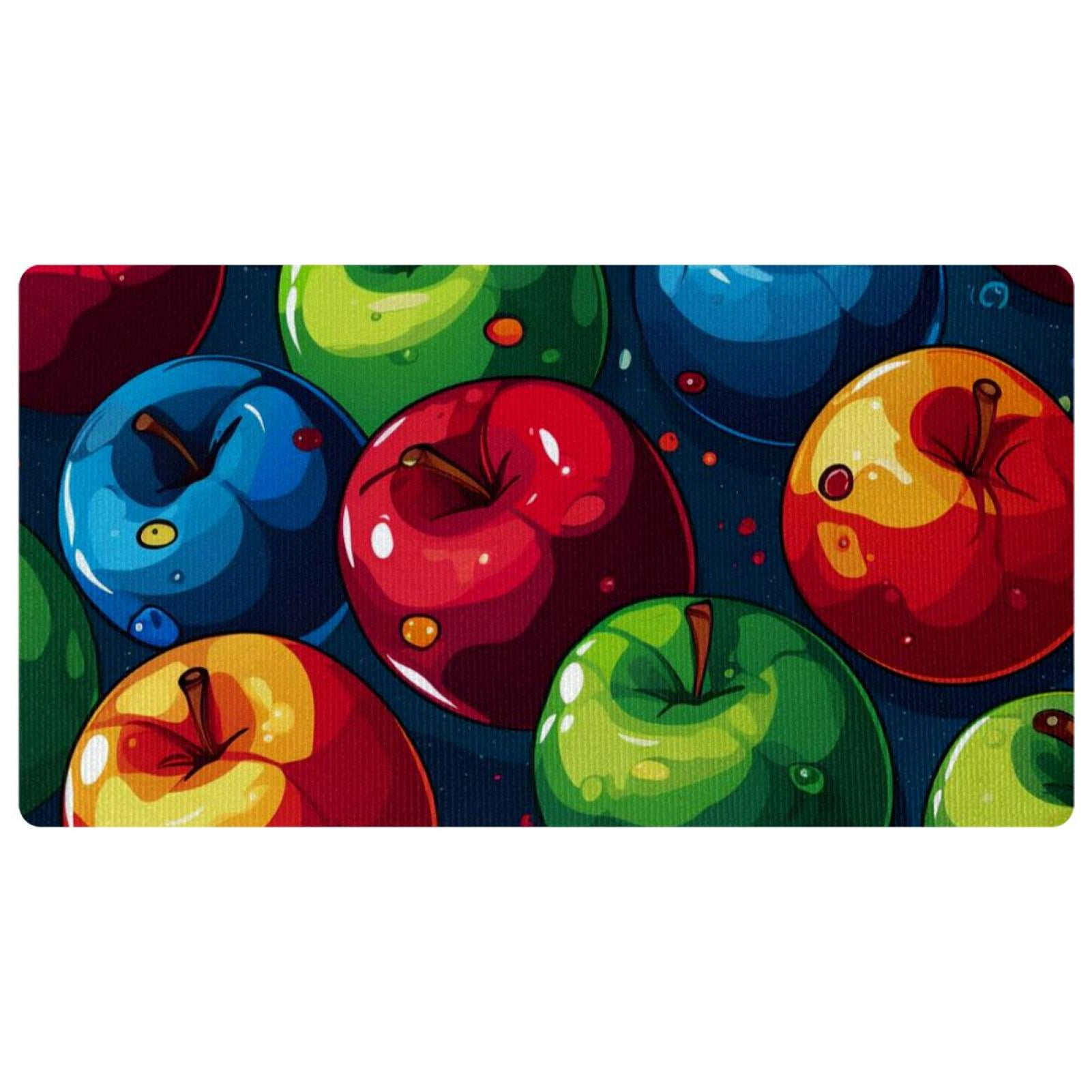 Kitchen Mat Cushioned Anti Fatigue, Fresh Apples Cushioned Kitchen ...