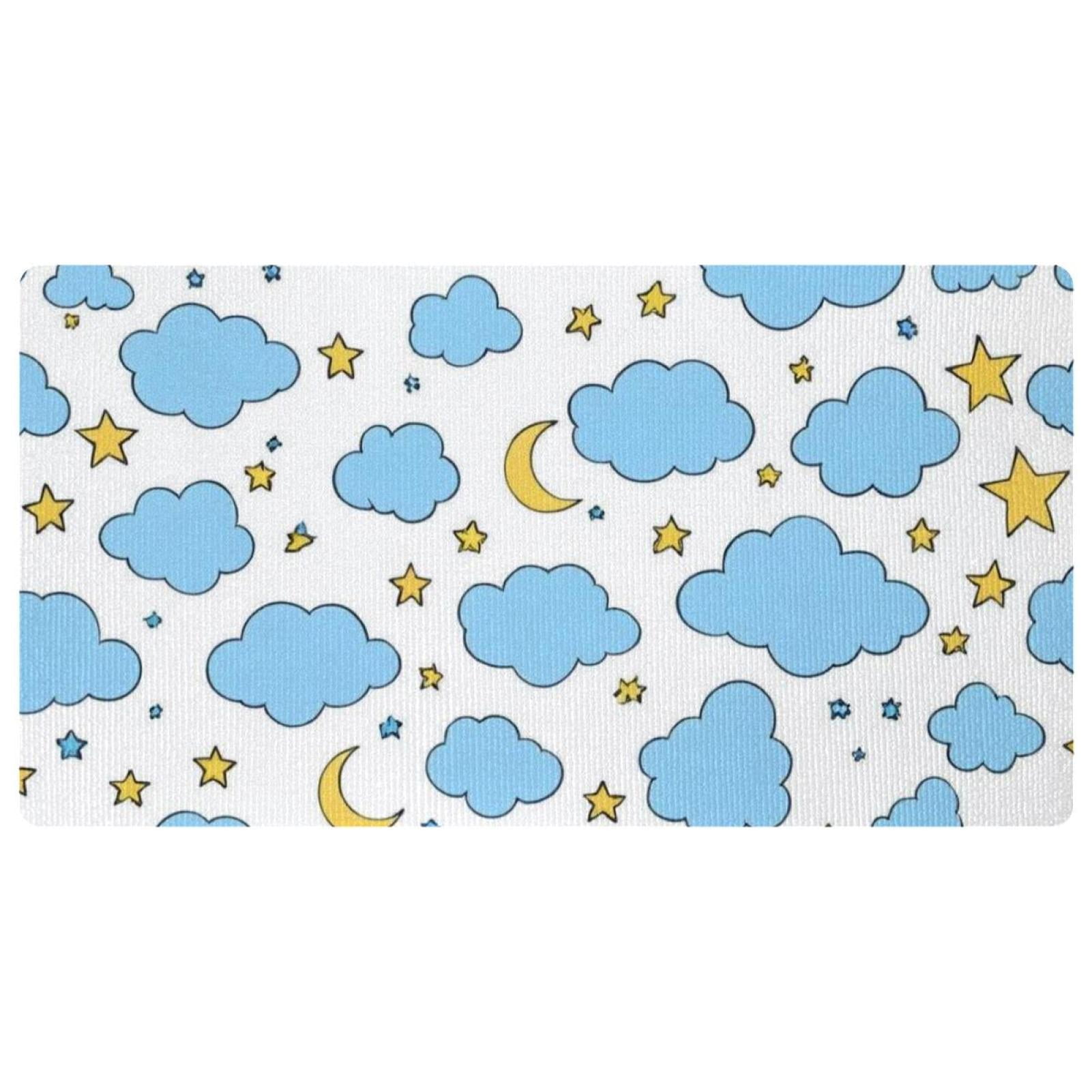Kitchen Mat Cushioned Anti Fatigue, Stars and Moon Cushioned Kitchen ...