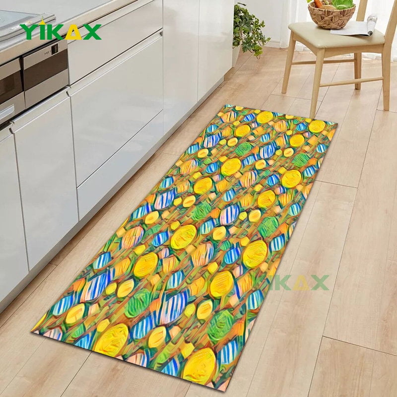 Kitchen Mat Pebble Stone Pattern Doormat Home Bedroom Floor Rug ...