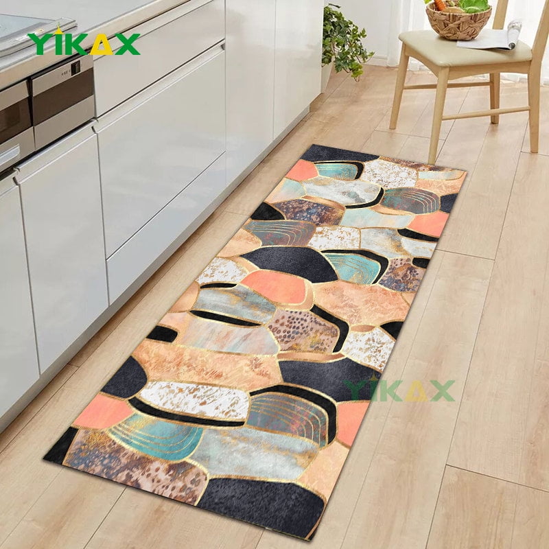 Kitchen Mat Pebble Stone Pattern Doormat Home Bedroom Floor Rug ...