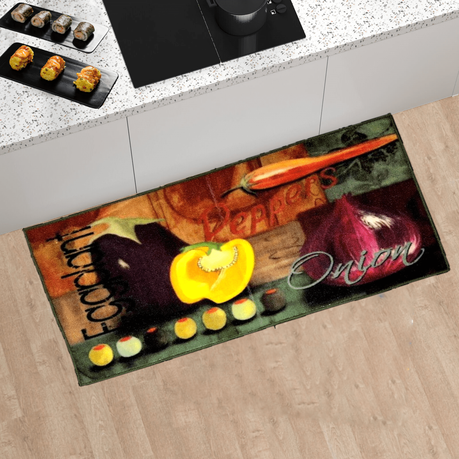 Kitchen Mat Runner Style Vegetables # RU35 20 x 40 in by Catalina Home ...