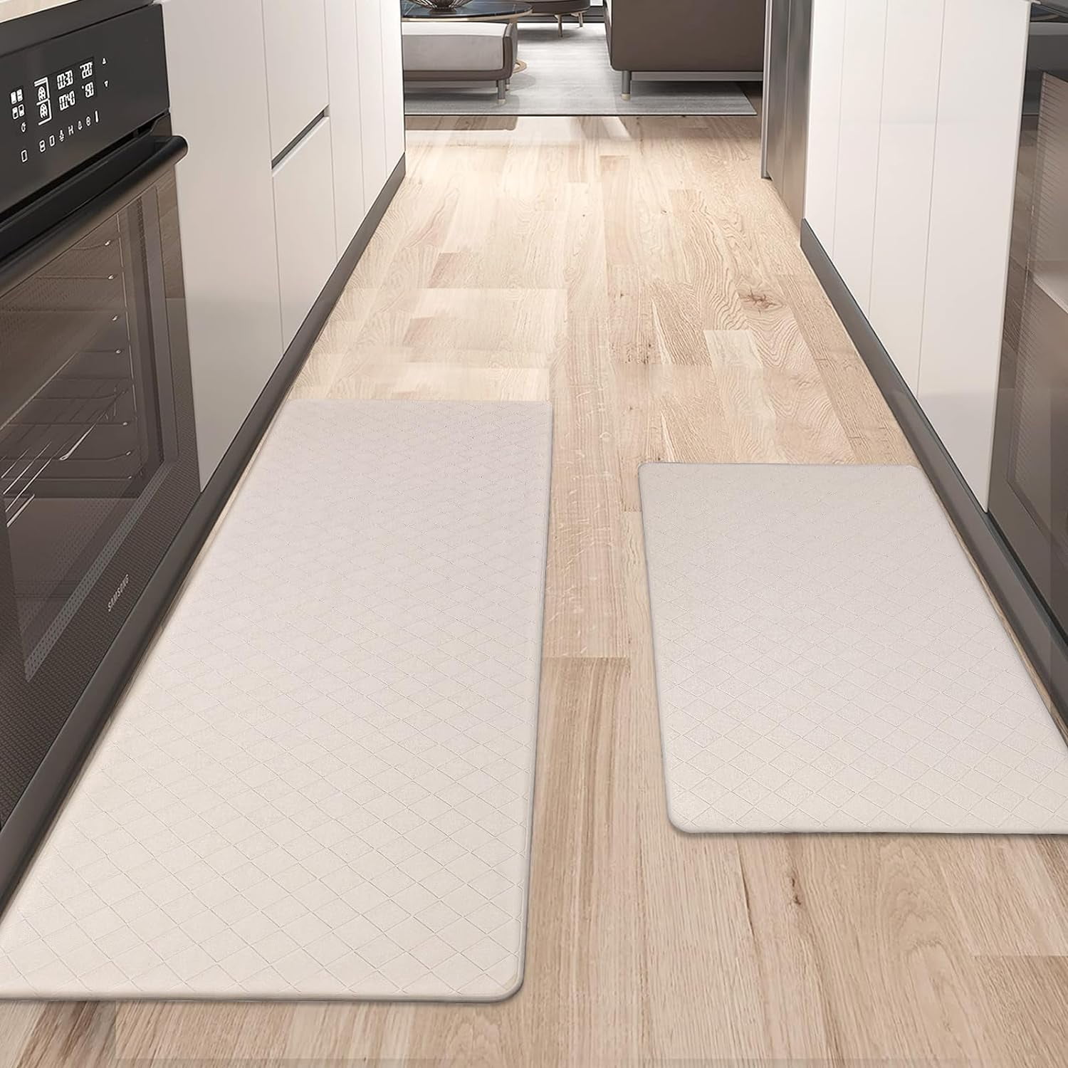 MJIAexp 17"x27"+17"x47" 2pcs Kitchen Mat and Rug Cushioned Anti-Fatigue ...