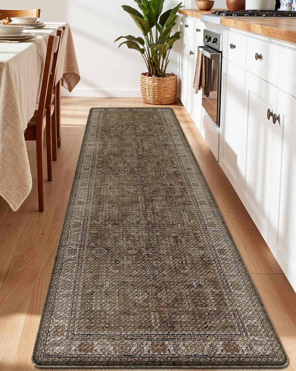 Kitchen Mat Tawny Echo 59"L x 24"W x 0.4"Th Standing Comfort Use ...
