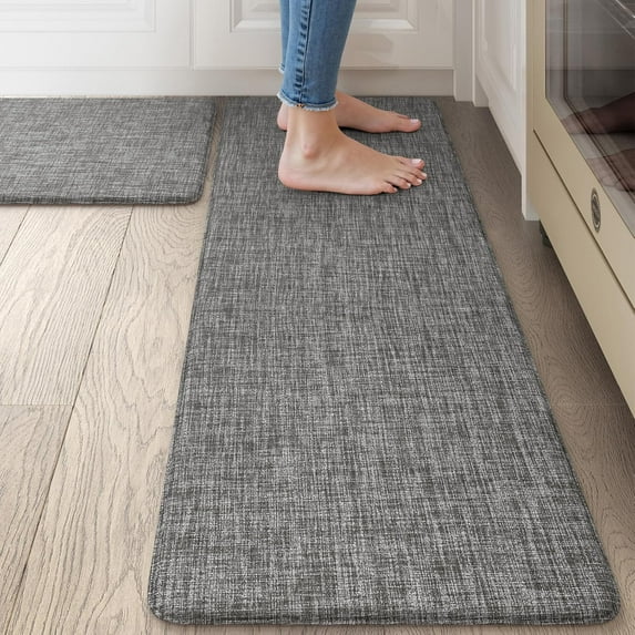 Kitchen Mats for Floor 2PCS, Cushioned Anti Fatigue Mat Waterproof ...