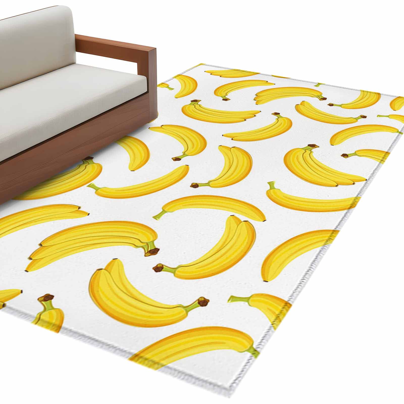 Kitchen Mats for Floor 3x5 Ft, Yellow Banana Non Slip Area Rugs for ...