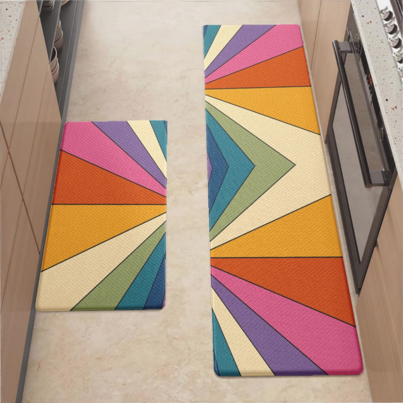 Kitchen Mats For Floor,70s Retro Gallery Kitchen Rug For Kitchen ...