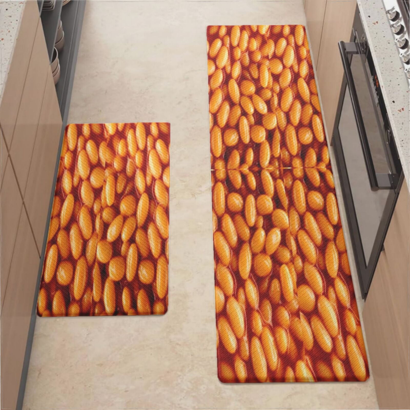 Kitchen Mats For Floor,Baked Beans Kitchen Rug For Kitchen ,Laundry ...