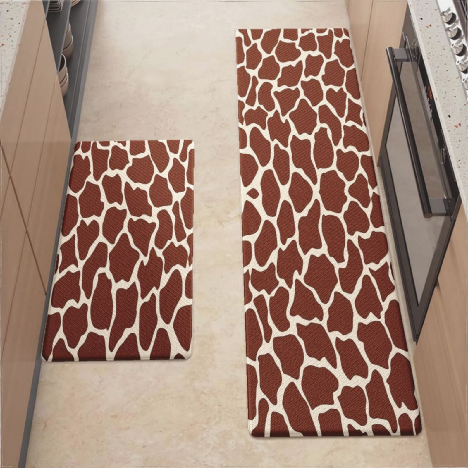 Kitchen Mats For Floor,Giraffe Pattern Kitchen Rug For Kitchen ,Laundry ...
