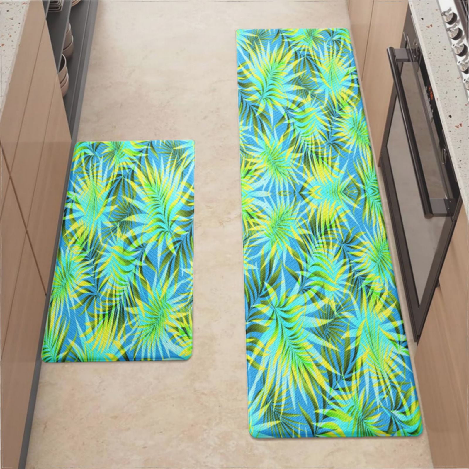 Kitchen Mats For Floor,Hawaiian Flowers And Leaves For Background ...