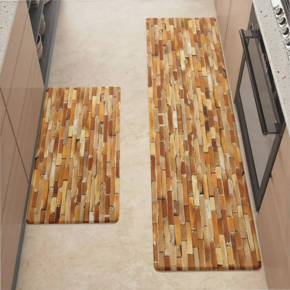 Kitchen Mats For Floor,Old Brick Wall Kitchen Rug For Kitchen ,Laundry ...