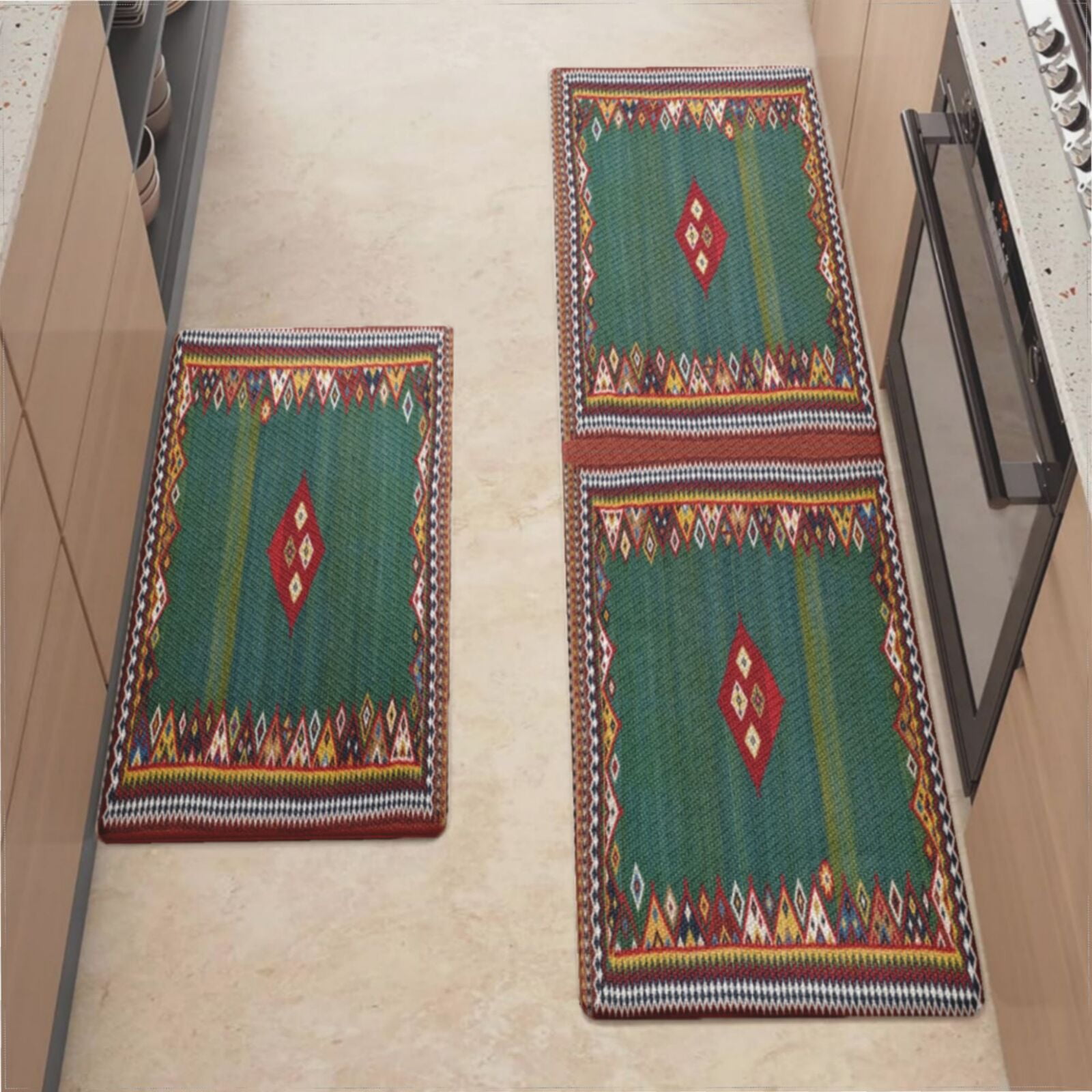 Kitchen Mats For Floor,Qashqa’i Fars Southwest Persian Kilim Print ...