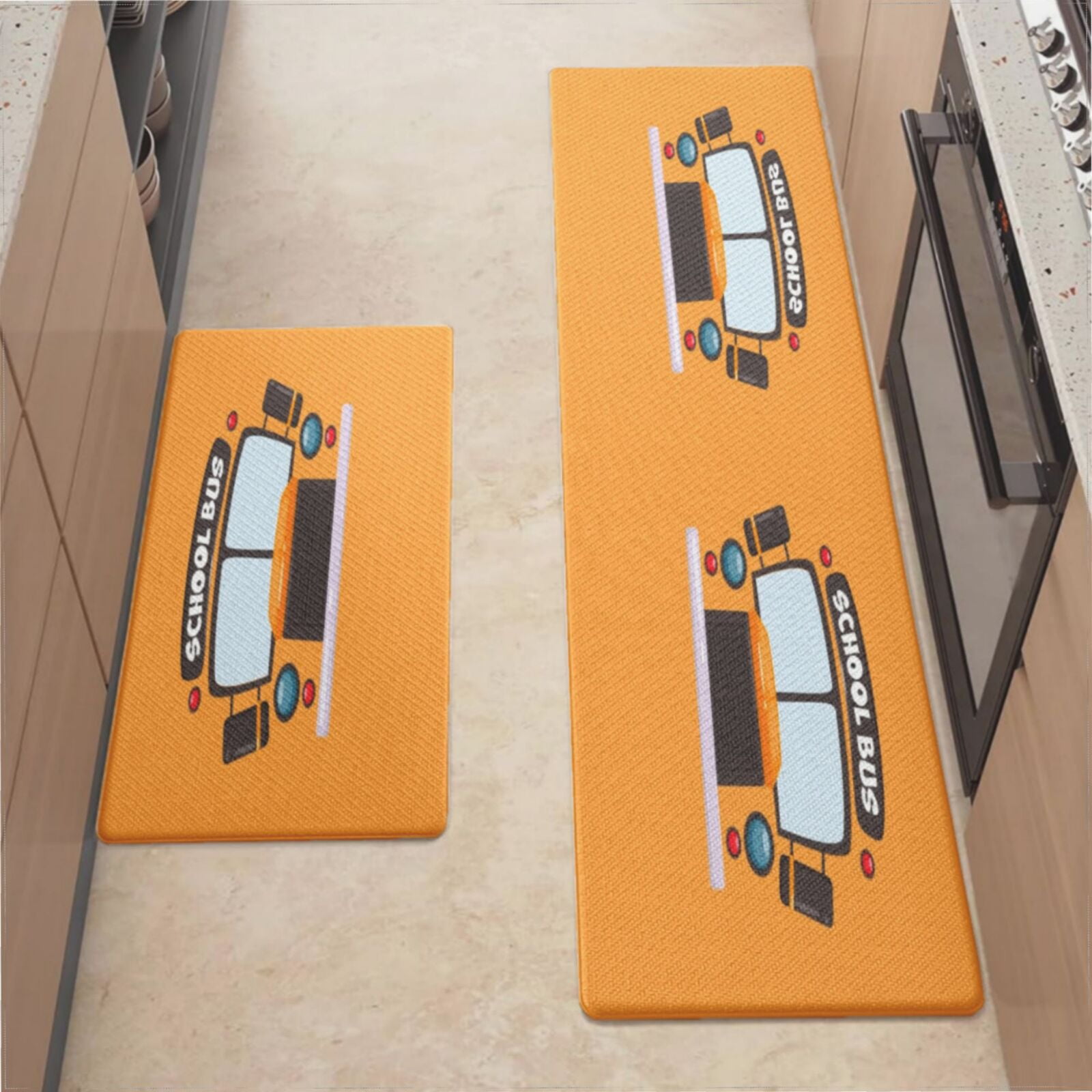 Kitchen Mats For Floor,School Bus Kitchen Rug For Kitchen ,Laundry ...