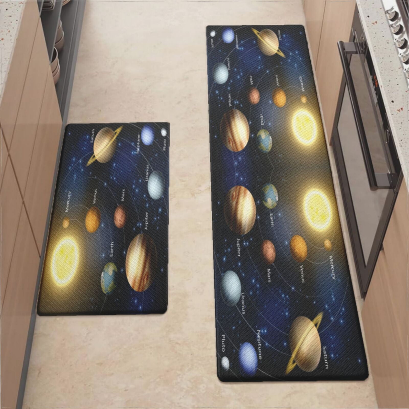 Kitchen Mats For Floor,Solar System Kitchen Rug For Kitchen ,Laundry ...