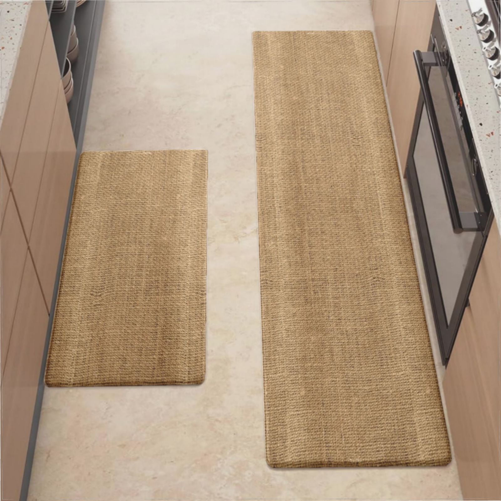 Kitchen Mats For Floor,Textile Burlap Horizontal Background With ...
