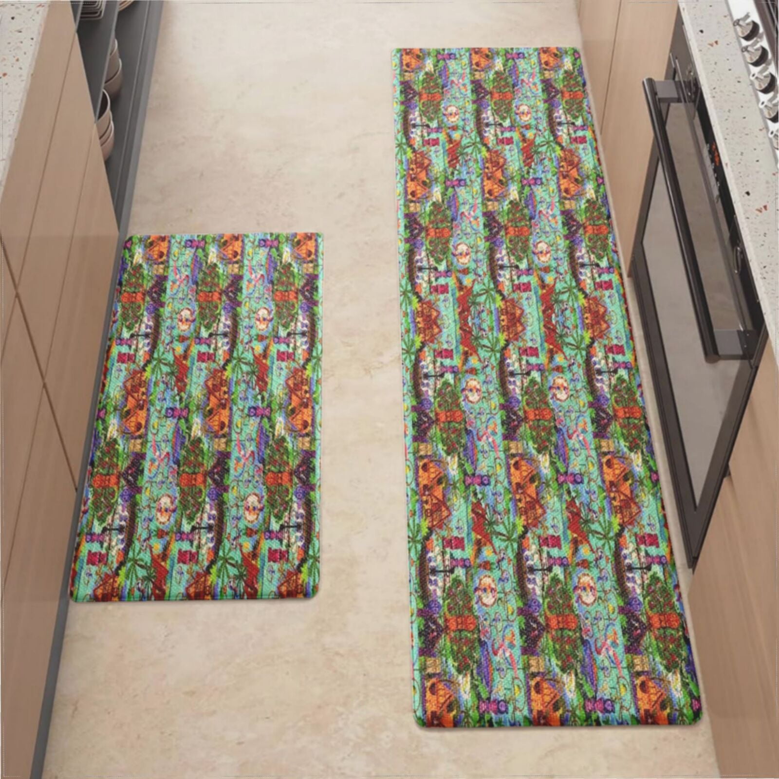 Kitchen Mats For Floor,The Original Enchanted Tiki Room Collage Kitchen ...