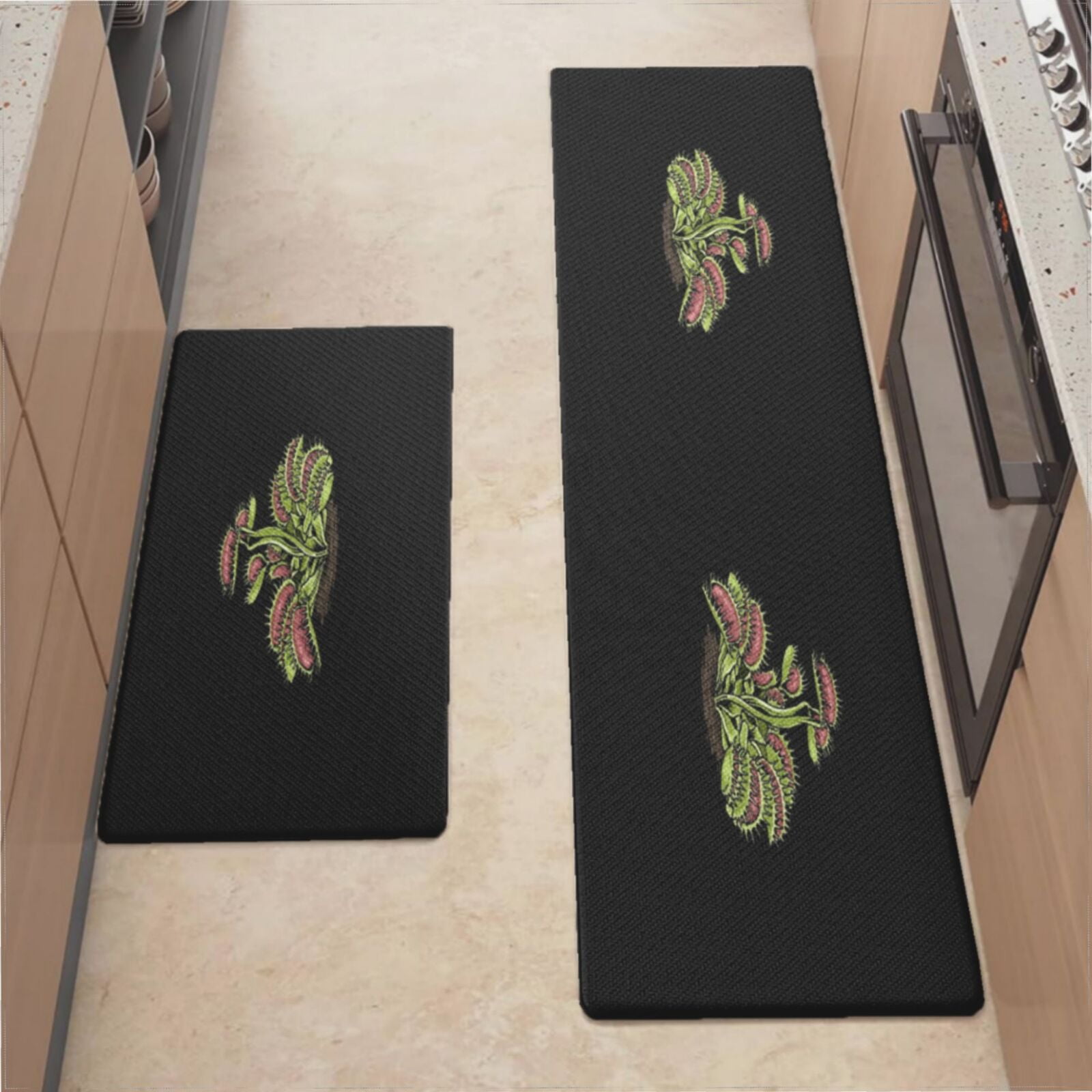 Kitchen Mats For Floor,Venus Fly Trap Tshirt Carnivorous Plant Kitchen ...