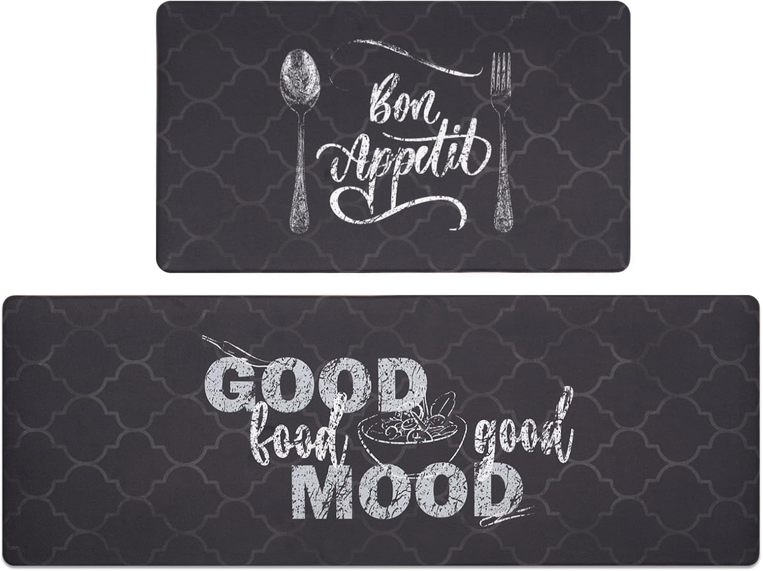 Kitchen Mats Sets 2 Piece Cushioned Anti-Fatigue Comfort Mat for Home ...