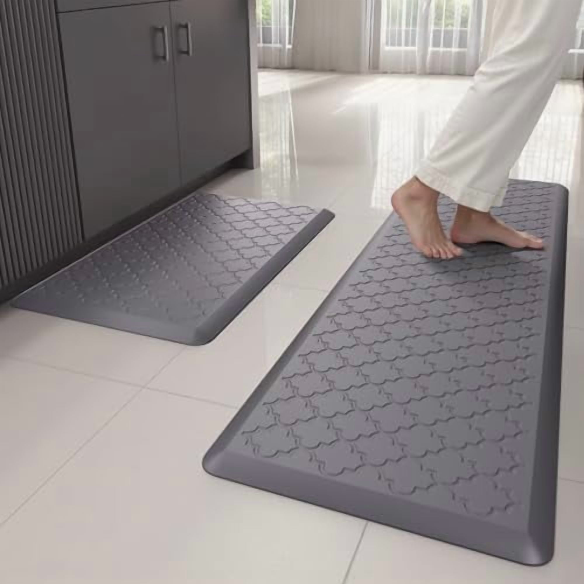Kitchen Mats for Floor 2 Piece - Anti Fatigue Mats for Kitchen Floor ...