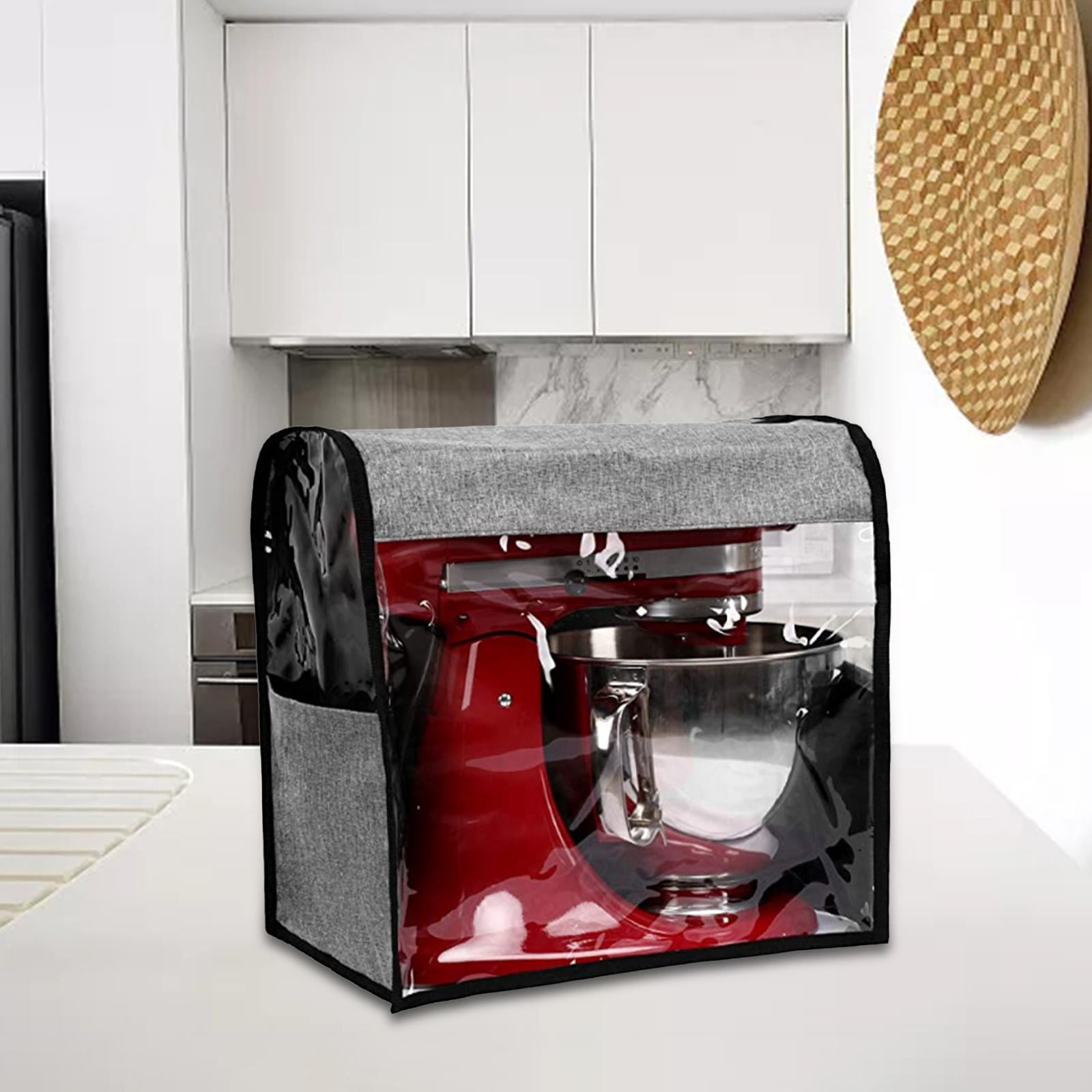 Kitchen Mixer Cover Organizer Bag Cover Easy Cleaning Clear Front Panel ...