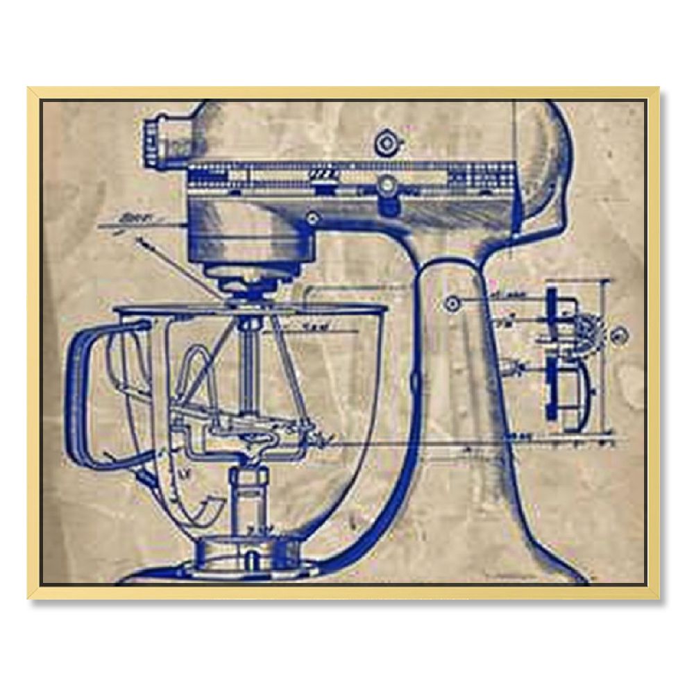 Kitchen Mixer Patent Poster Art Print Kitchen Mixer Patent Kitchen ...