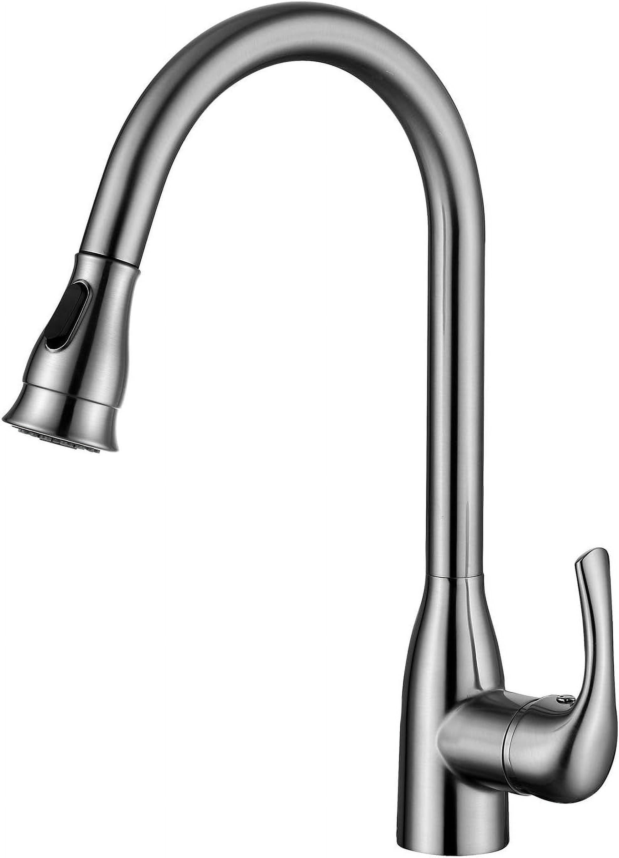 Kitchen Mixer Tap with Pull Out Sprayer, Stainless Steel Kitchen Faucet ...