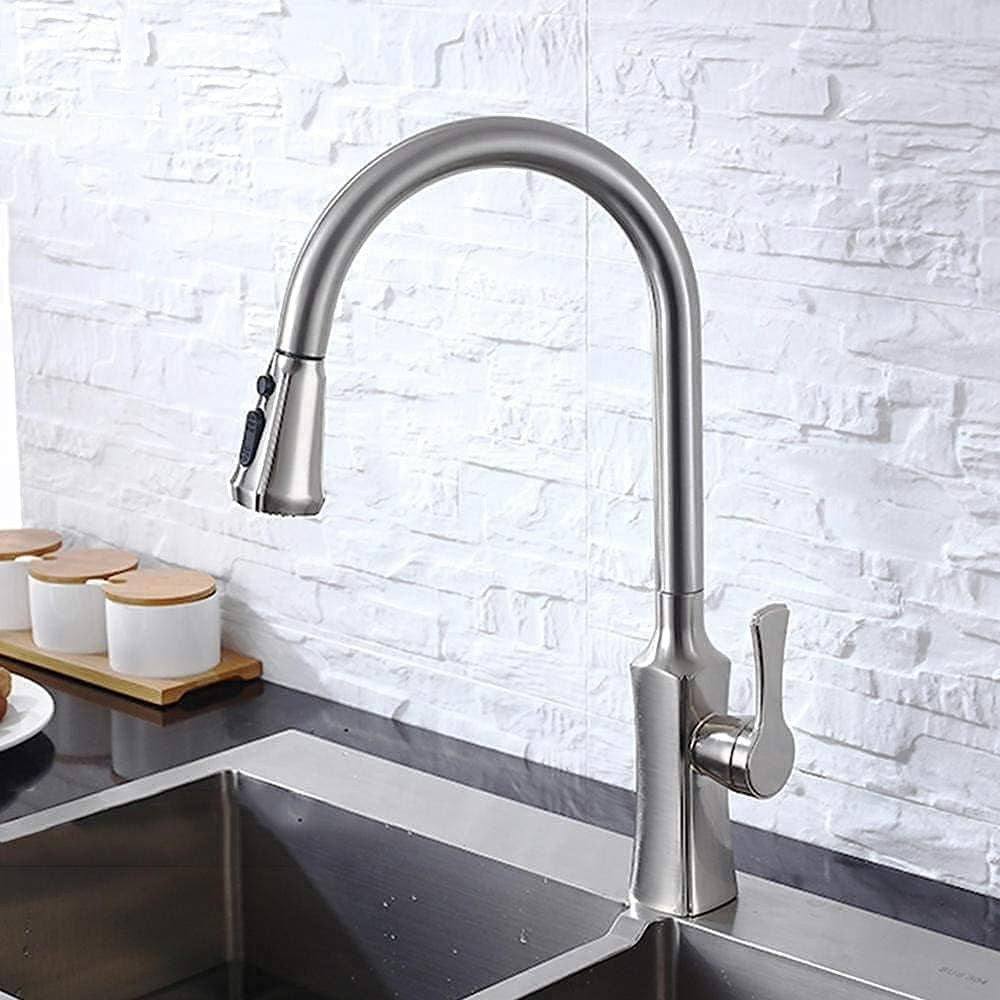 Kitchen Mixer tap Pull Out Spray,for Kitchen Sink,All Copper,Stretch ...