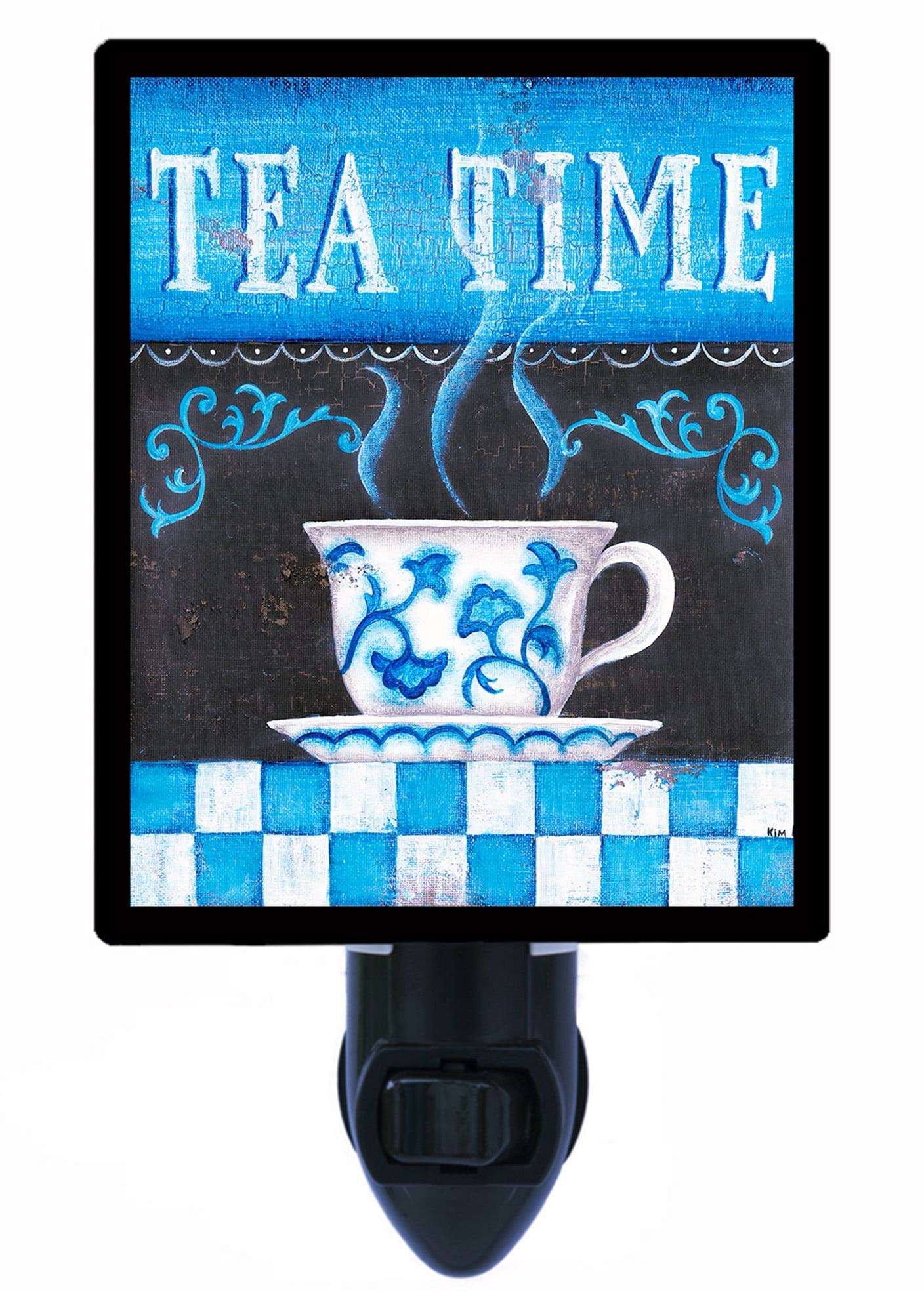 Night Light - Tea Time. | Kitchen Theme, Includes Free Switchable Insert, 4W Bulb, E12 Base ...