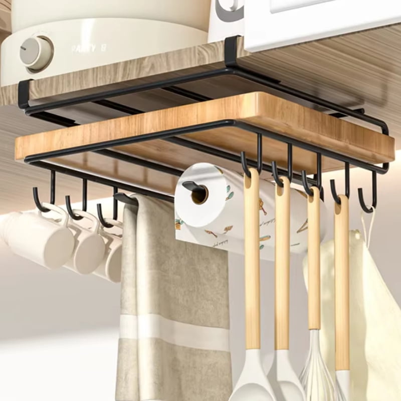 Kitchen Non-Punch Storage Rack Multi-Function Cutting Board Storage ...