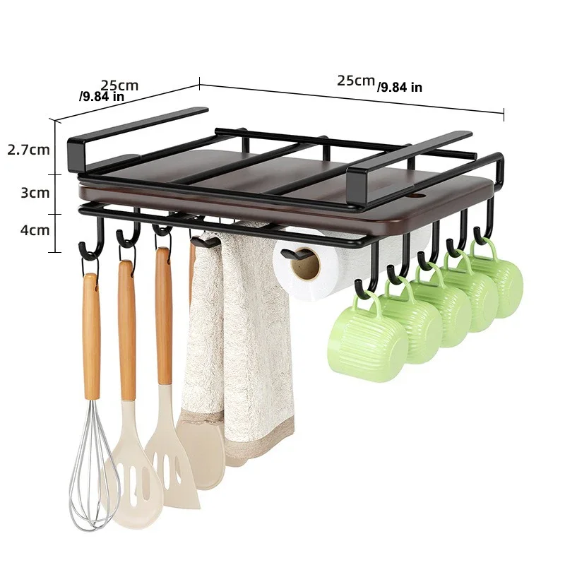 Kitchen Non-punching Multi-functional Pot Lid Cutting Board Placement ...