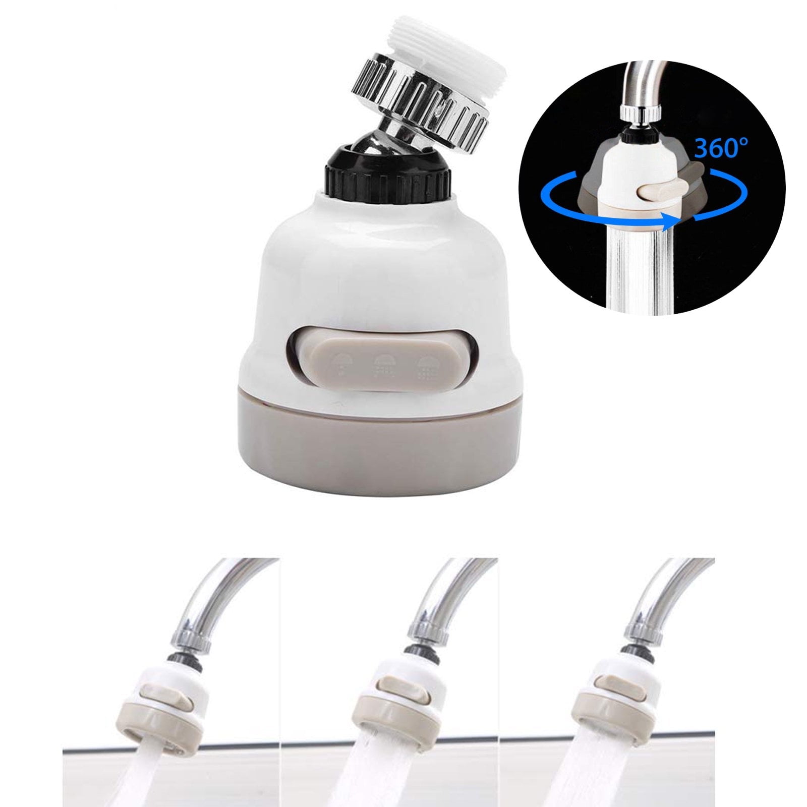 EEEkit 360 Degree Rotatable Kitchen Faucet Nozzle, Water Saving Bubbler ...