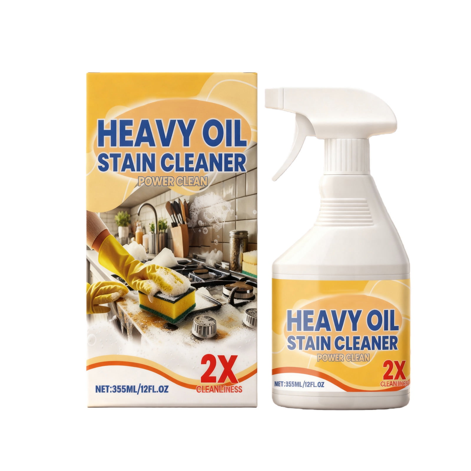 Kitchen Oil Stain Remover Spray for Heavy Grease & Grime | Effective ...