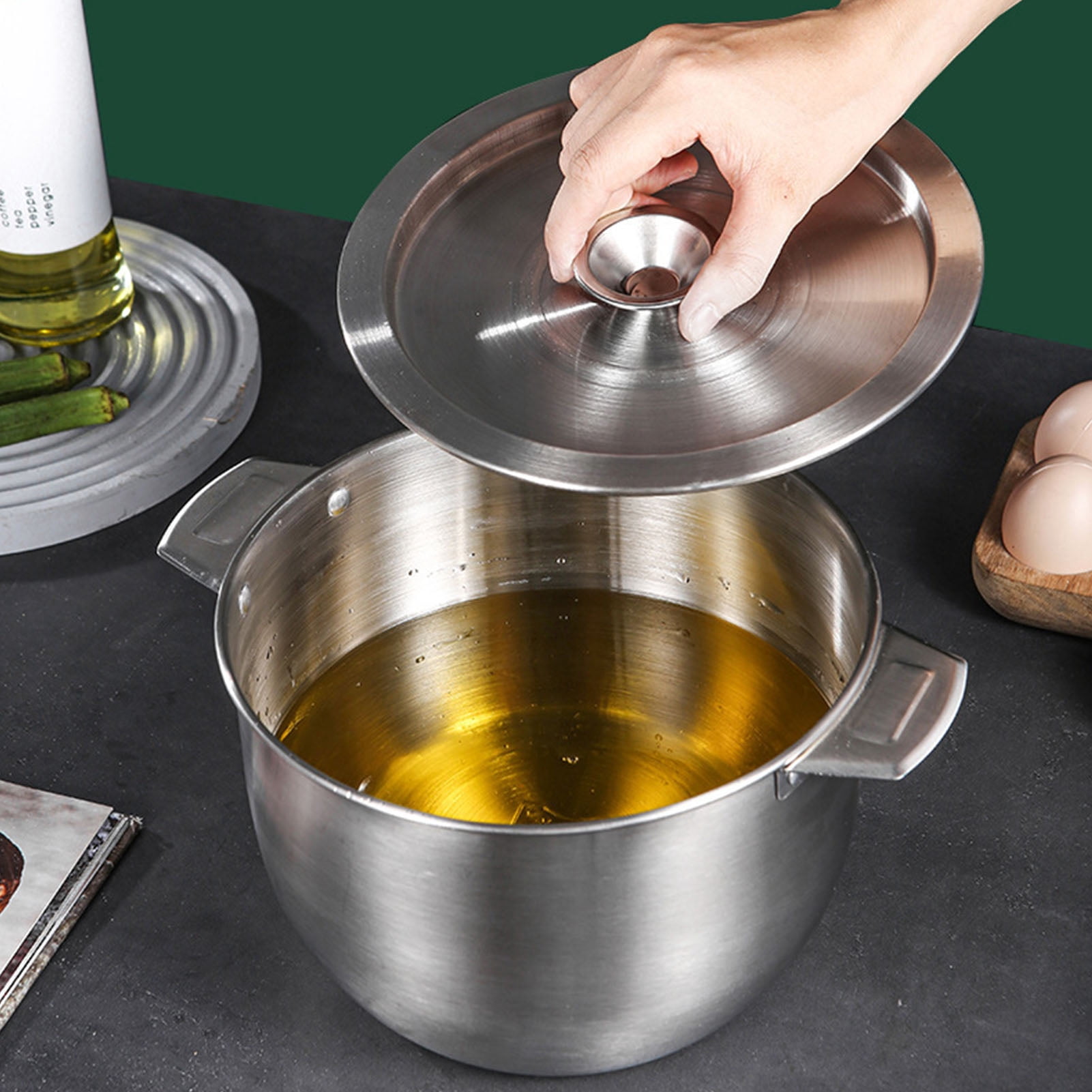 Kitchen Organization Grease Container, Cooking Oil Storage Tank 2.8L ...