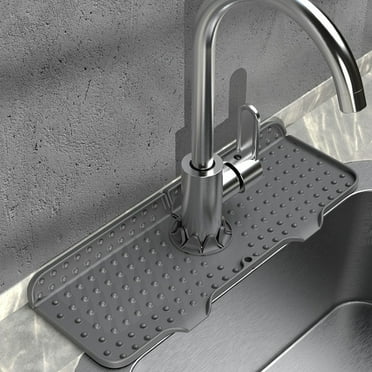Gemdeck 18" Silicone Faucet Mats Kitchen Sink Splash Guard Water ...